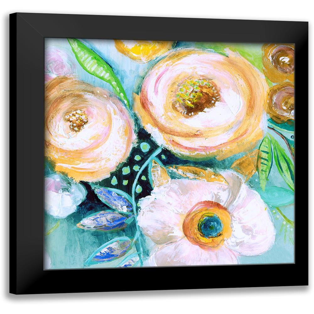 Tava Studios 20x20 Black Modern Framed Museum Art Print Titled - Happy ...