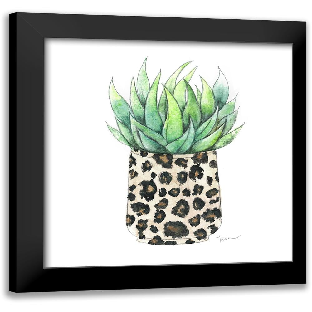 Tava Studios 20x20 Black Modern Framed Museum Art Print Titled - Spotted Agave - Walmart.com