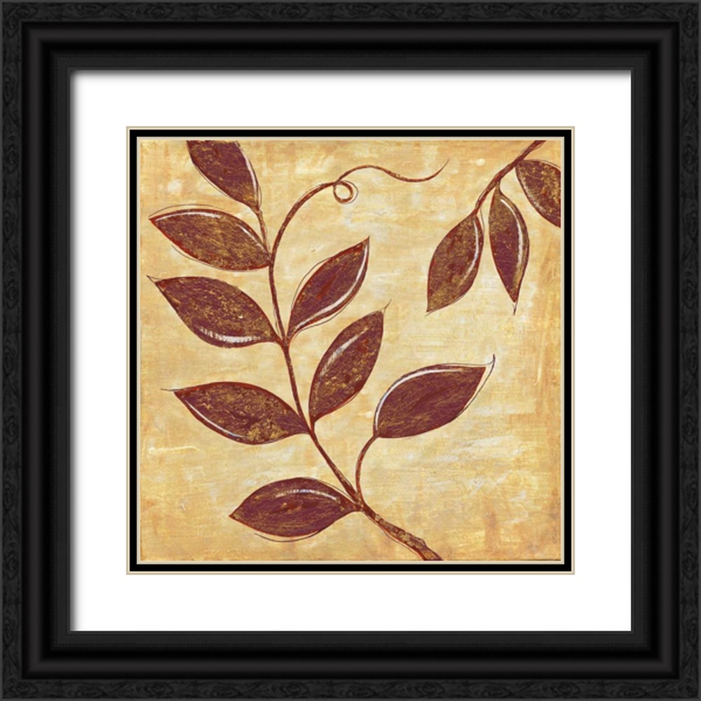 Tava Studios 20x20 Black Ornate Wood Framed with Double Matting Museum ...