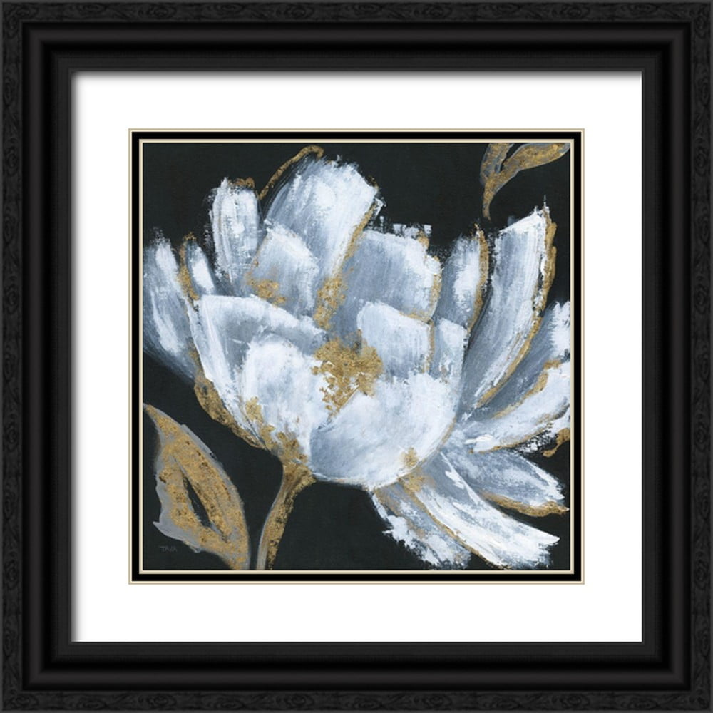 Tava Studios 20x20 Black Ornate Wood Framed with Double Matting Museum ...