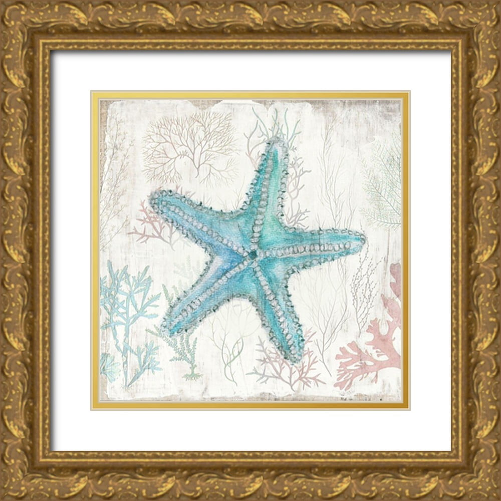 Tava Studios 20x20 Gold Ornate Wood Framed with Double Matting Museum ...