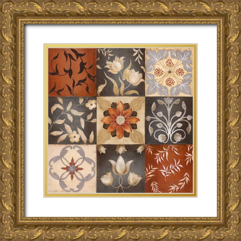 Tava Studios 20x20 Gold Ornate Wood Framed with Double Matting Museum ...
