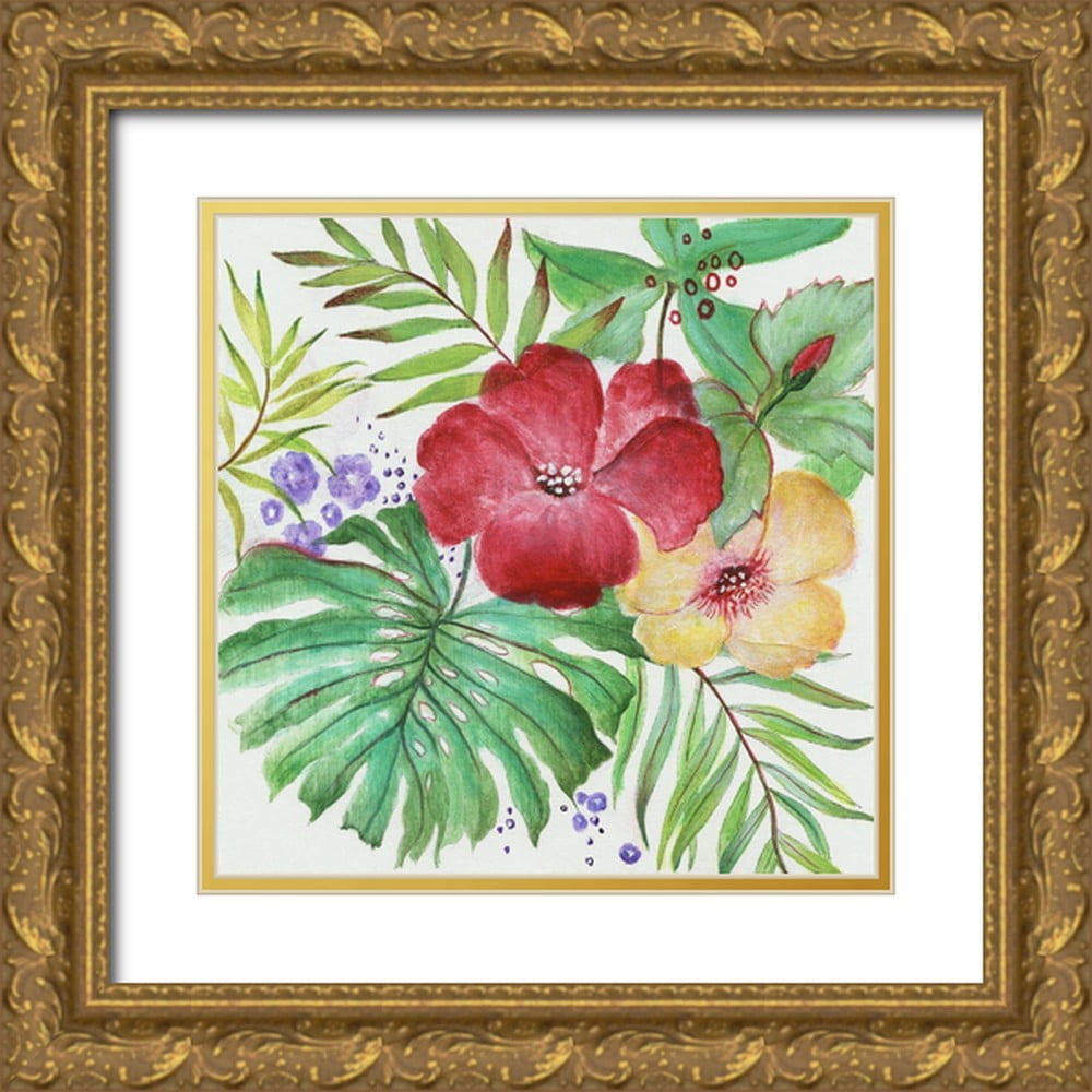 Tava Studios 20x20 Gold Ornate Wood Framed with Double Matting Museum ...