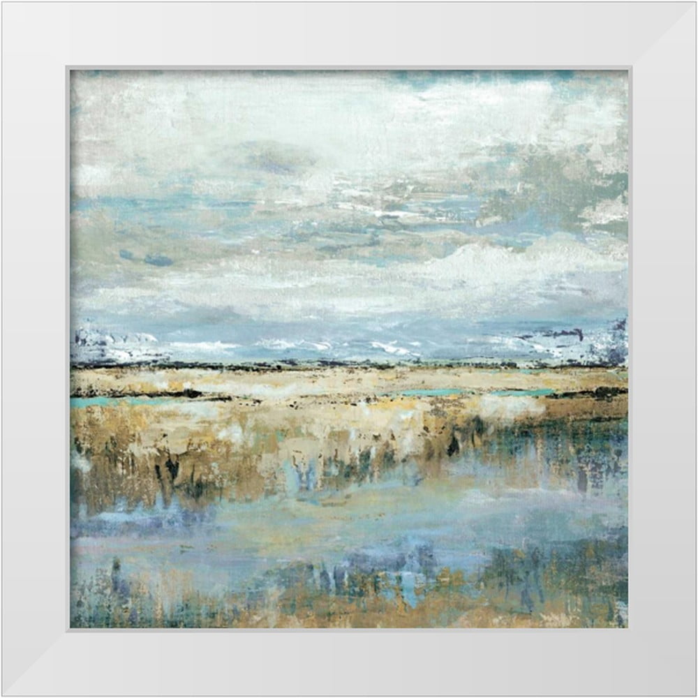 Tava Studios 20x20 White Modern Wood Framed Museum Art Print Titled ...