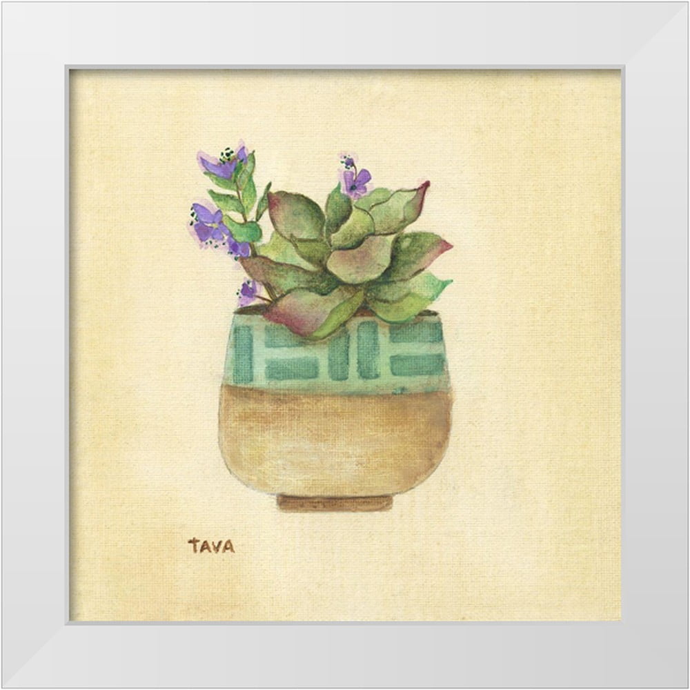 Tava Studios 20x20 White Modern Wood Framed Museum Art Print Titled ...