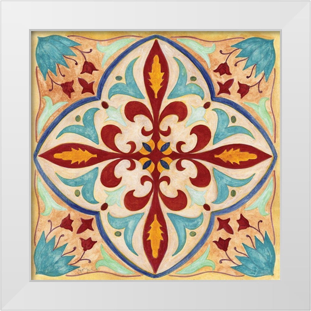 Tava Studios 20x20 White Modern Wood Framed Museum Art Print Titled ...