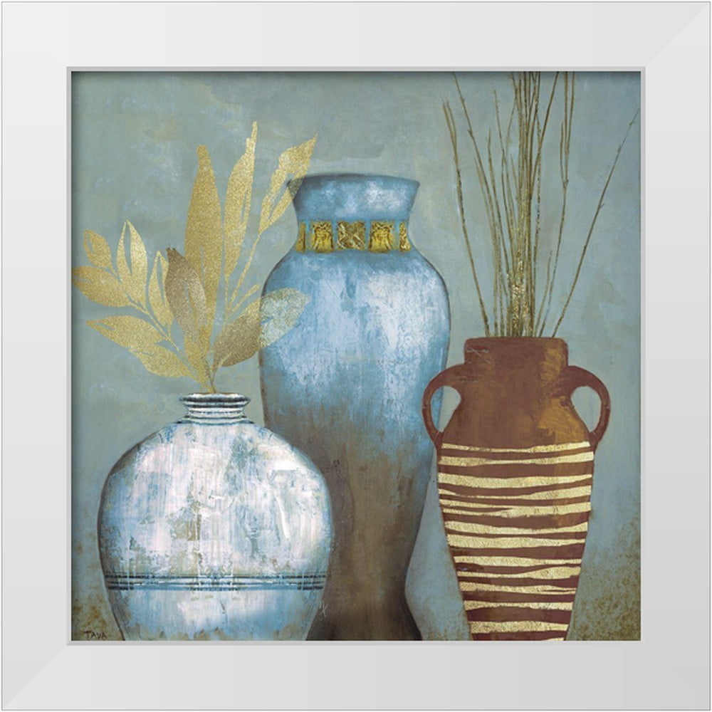 Tava Studios 20x20 White Modern Wood Framed Museum Art Print Titled ...