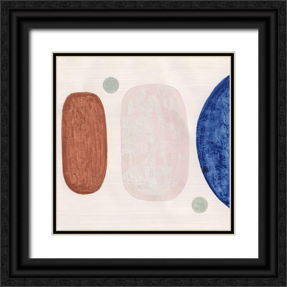 Tava Studios 26x26 Black Ornate Wood Framed with Double Matting Museum ...