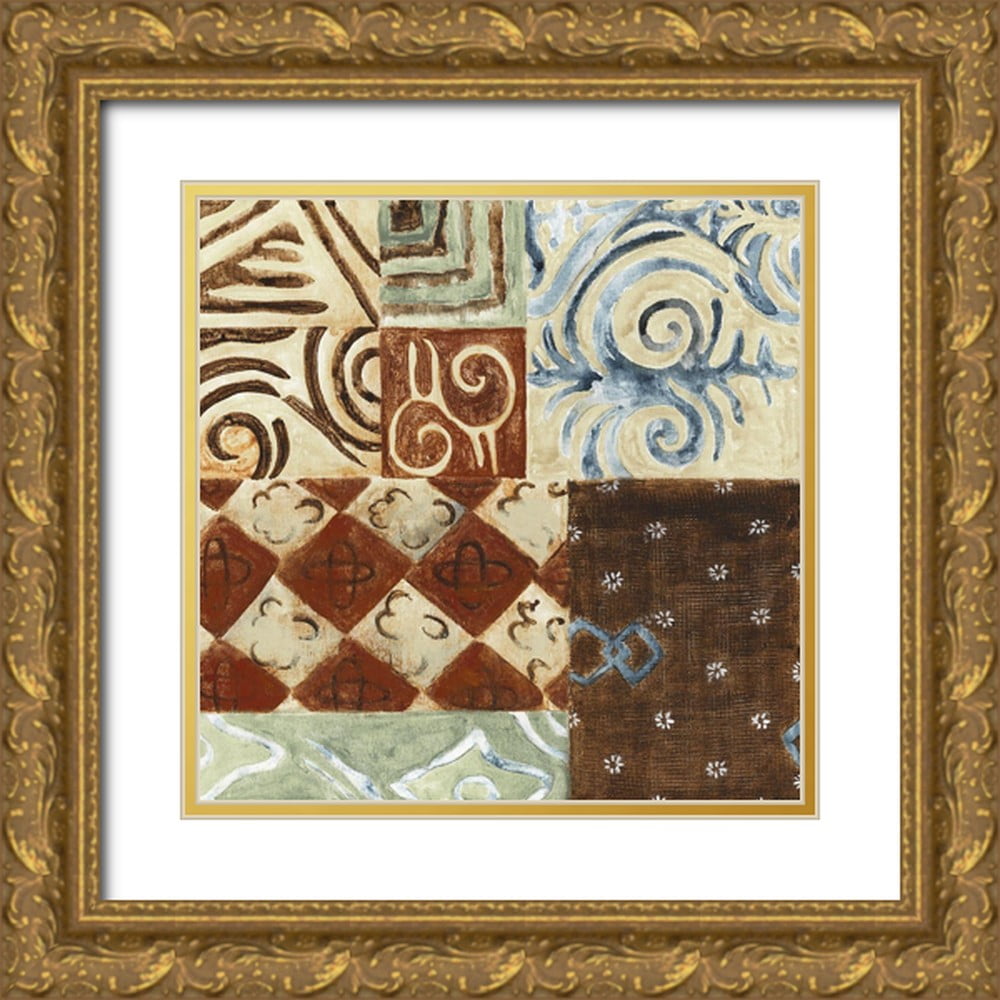 Tava Studios 26x26 Gold Ornate Wood Framed with Double Matting Museum ...