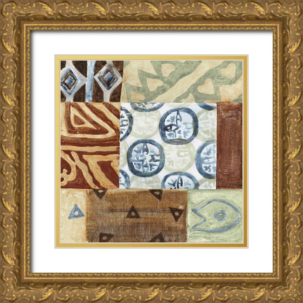 Tava Studios 26x26 Gold Ornate Wood Framed with Double Matting Museum ...