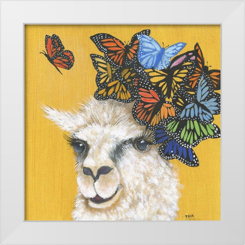 Tava Studios 26x26 White Modern Wood Framed Museum Art Print Titled ...