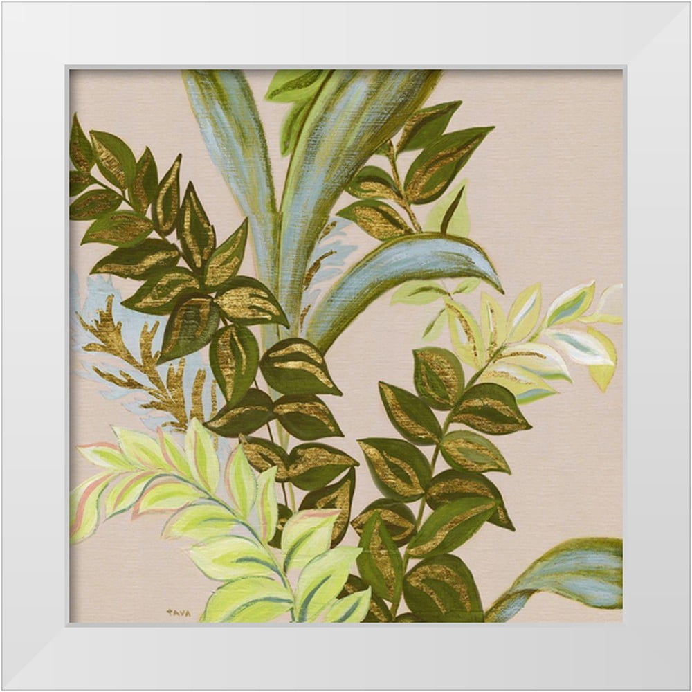 Tava Studios 26x26 White Modern Wood Framed Museum Art Print Titled ...