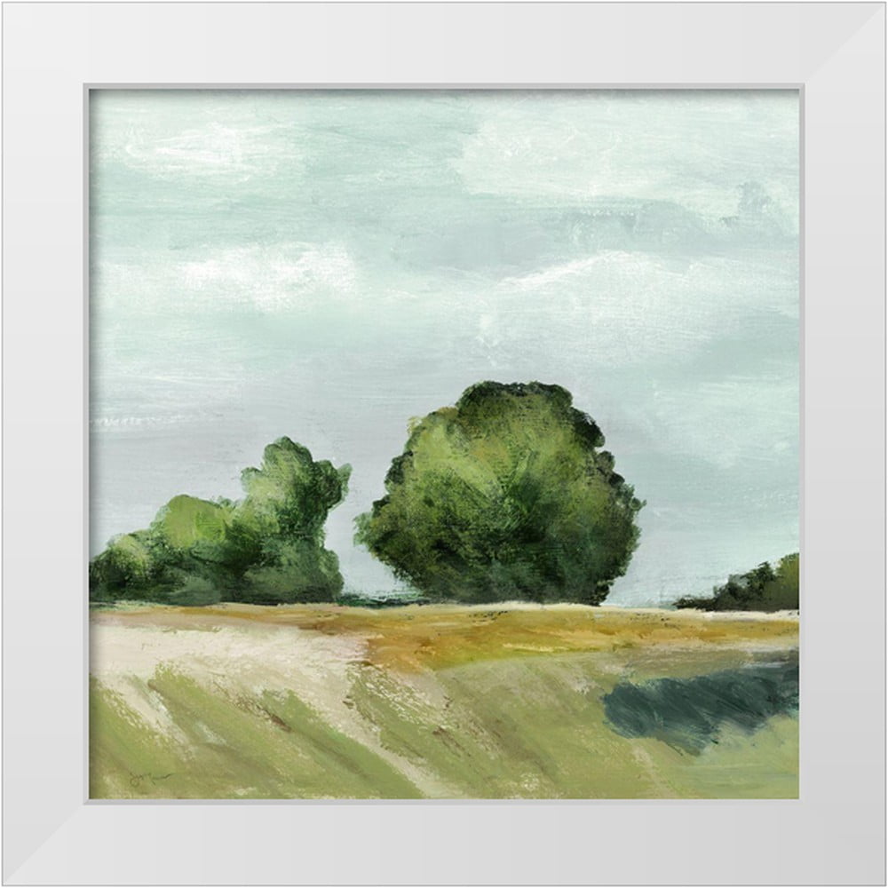 Tava Studios 26x26 White Modern Wood Framed Museum Art Print Titled ...