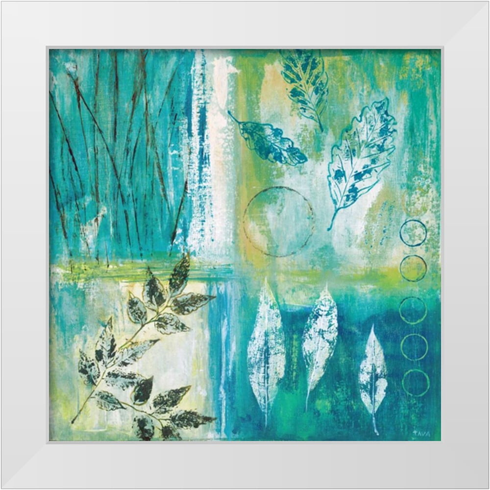 Tava Studios 26x26 White Modern Wood Framed Museum Art Print Titled ...