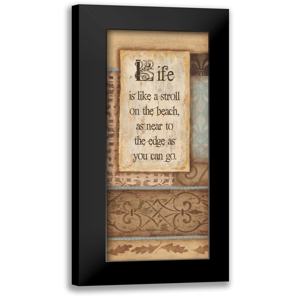 Tava Studios 8x14 Black Modern Framed Museum Art Print Titled - Life ...