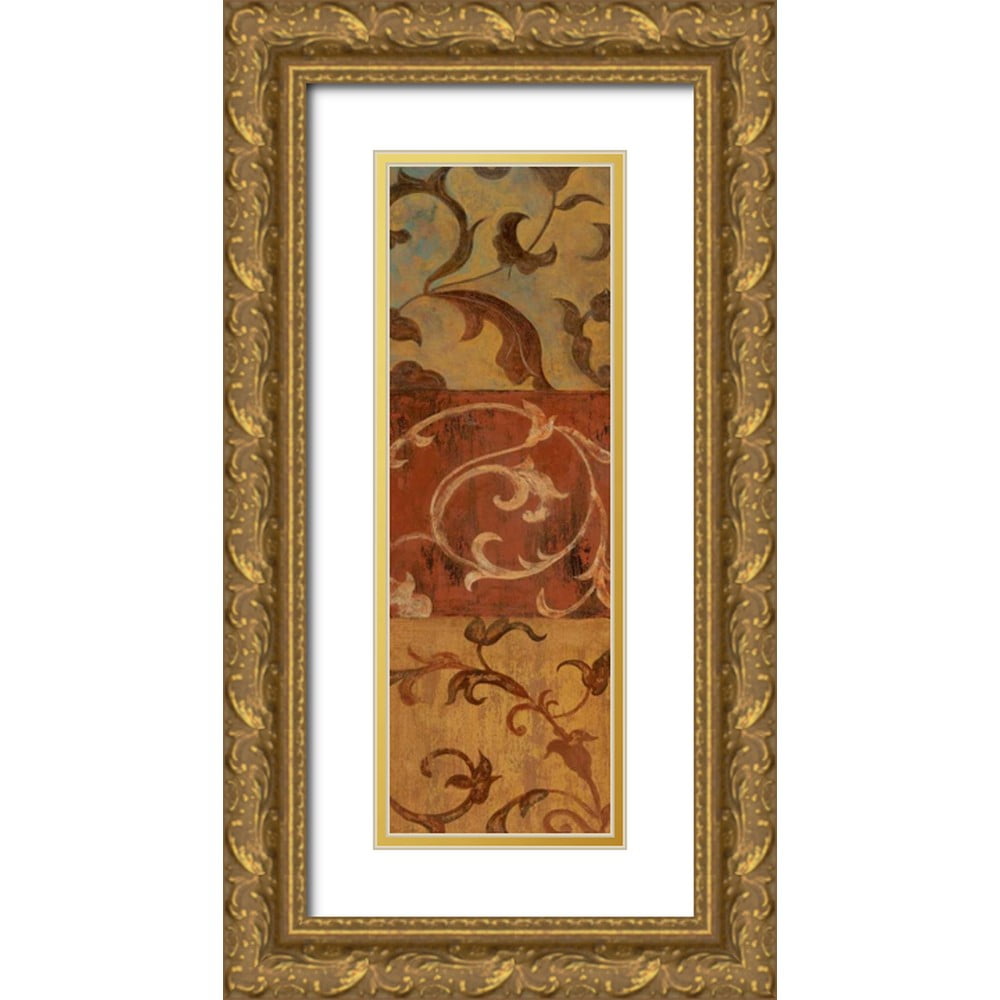 Tava Studios 9x18 Gold Ornate Wood Framed with Double Matting Museum ...