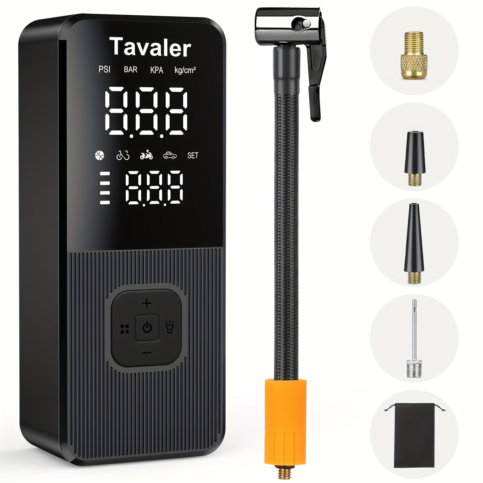 Tavaler Portable Air Compressor & Tire Inflator with Digital LCD ...