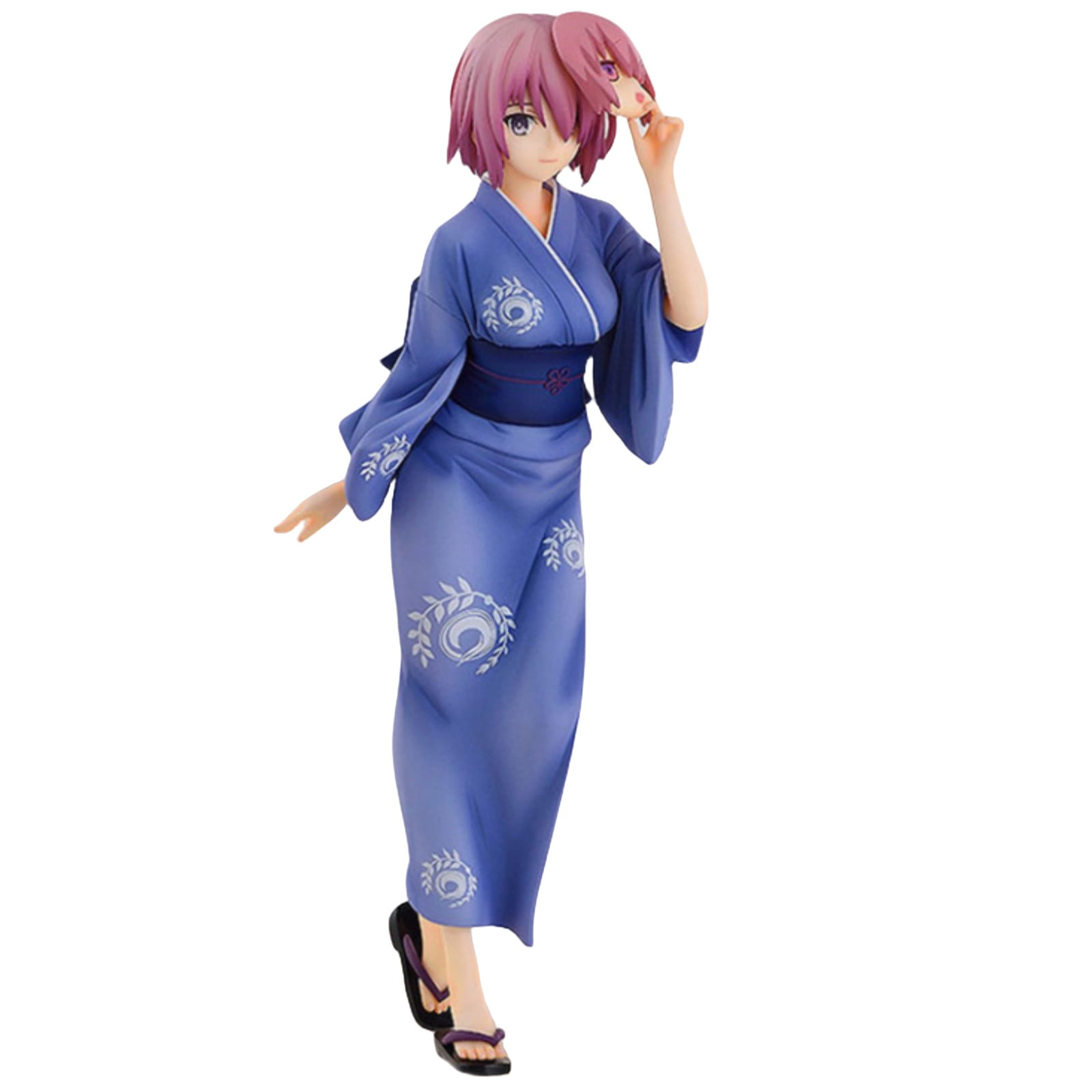 Tavanan Anime Purple Bathrobe Mash Kyrielight Figure Collectible Model ...