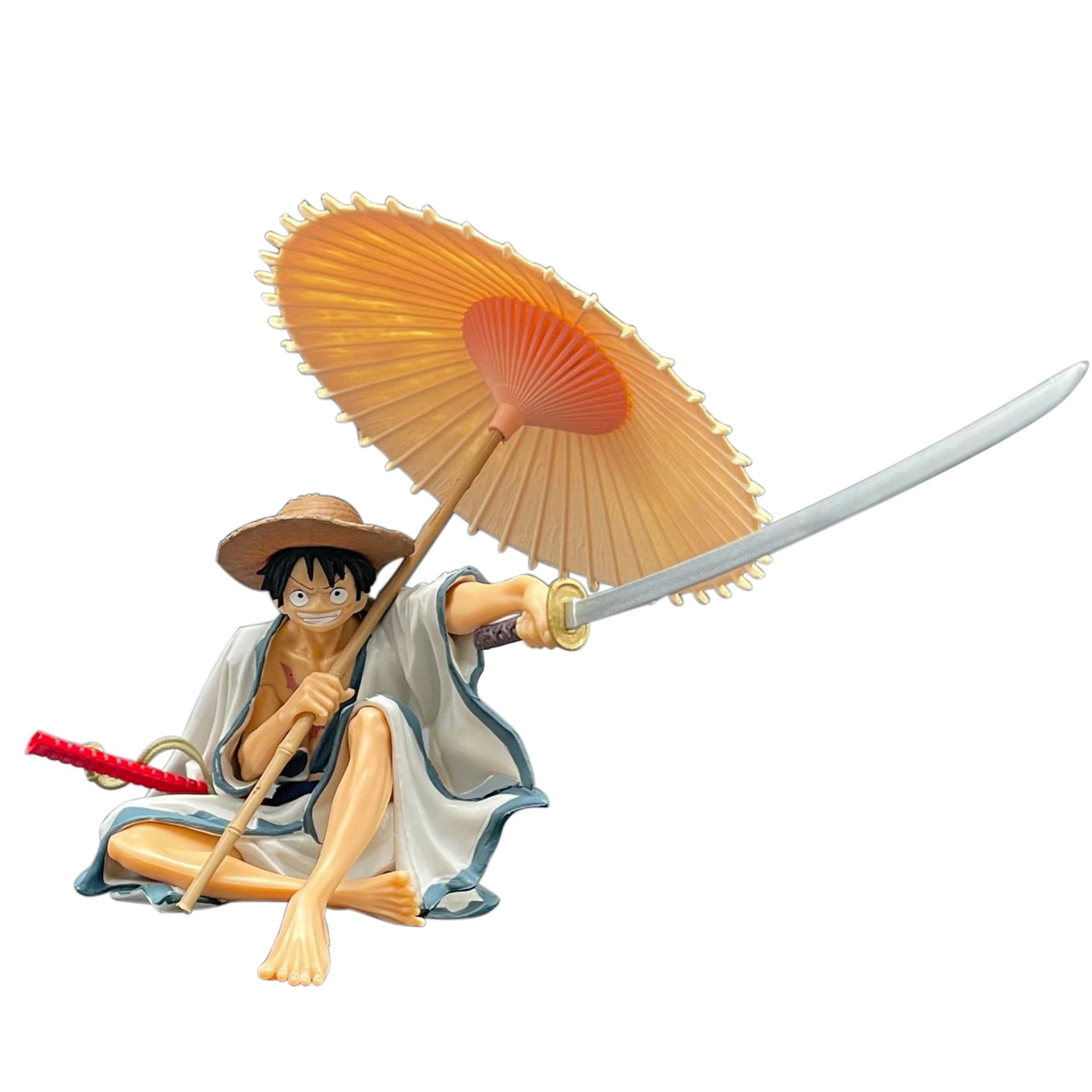 Tavanan One Piece Luffy Samurai Umbrella Figure Anime One Piece Figure ...