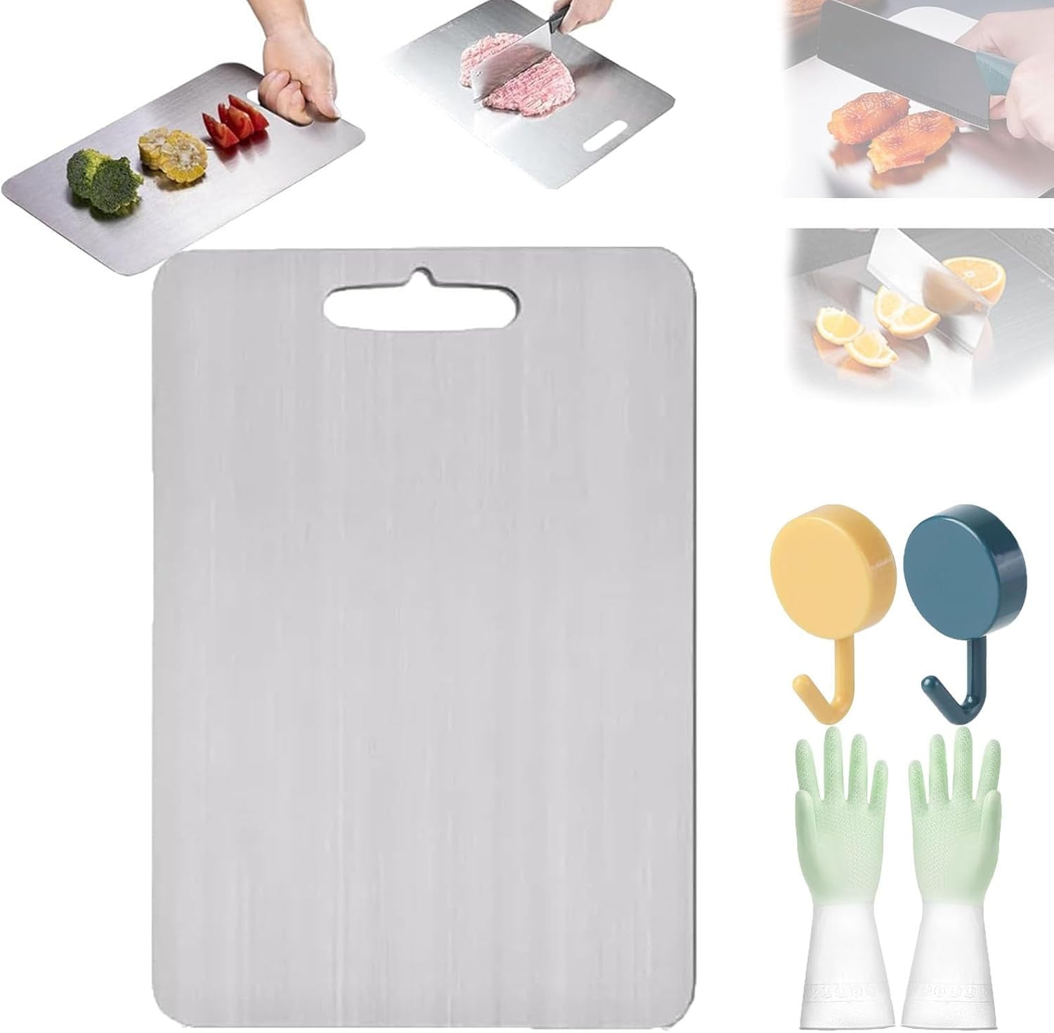 Tavano Cutting Board,Titanium Cutting Board for Kitchen, Double-Sided ...