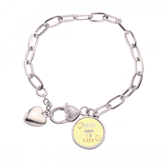Tavel Area Sanya Sign Art Deco Fashion Heart Chain Bracelet Jewelry ...