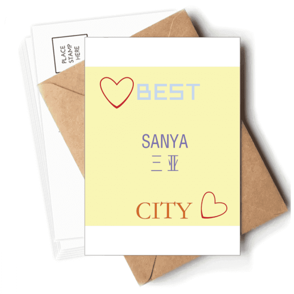 Tavel Area Sanya Sign Art Deco Fashion Postcards Envelopes Blank Note ...