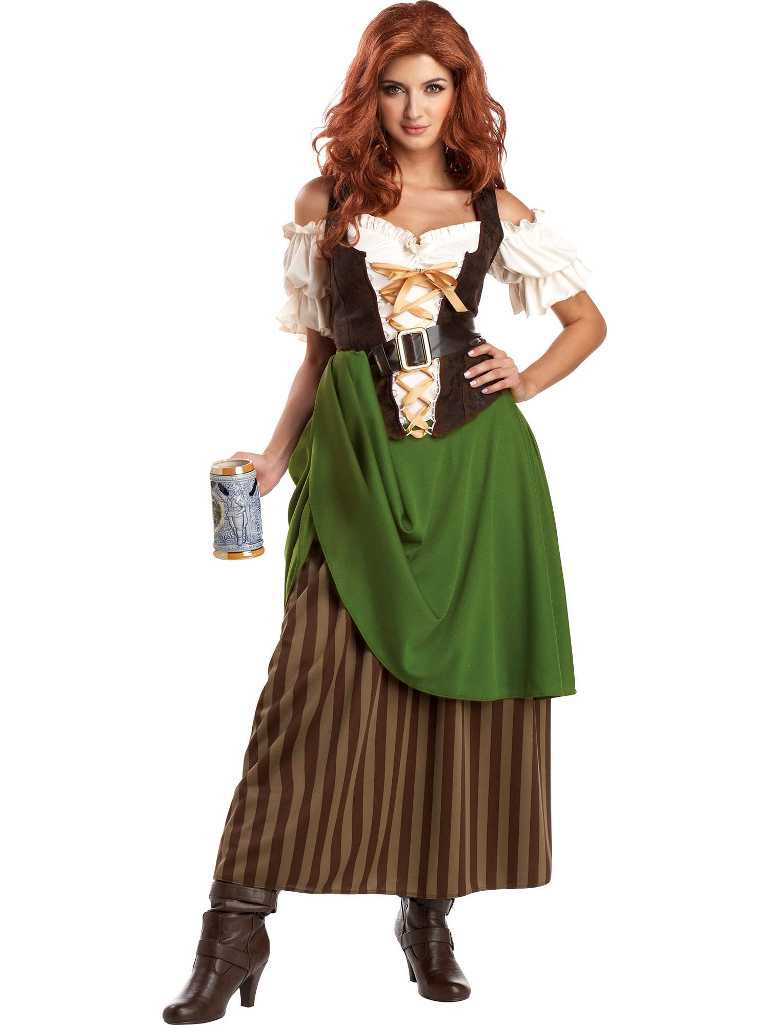 California Costumes Tavern Maiden Dress Costume Adult Large 10-12 ...
