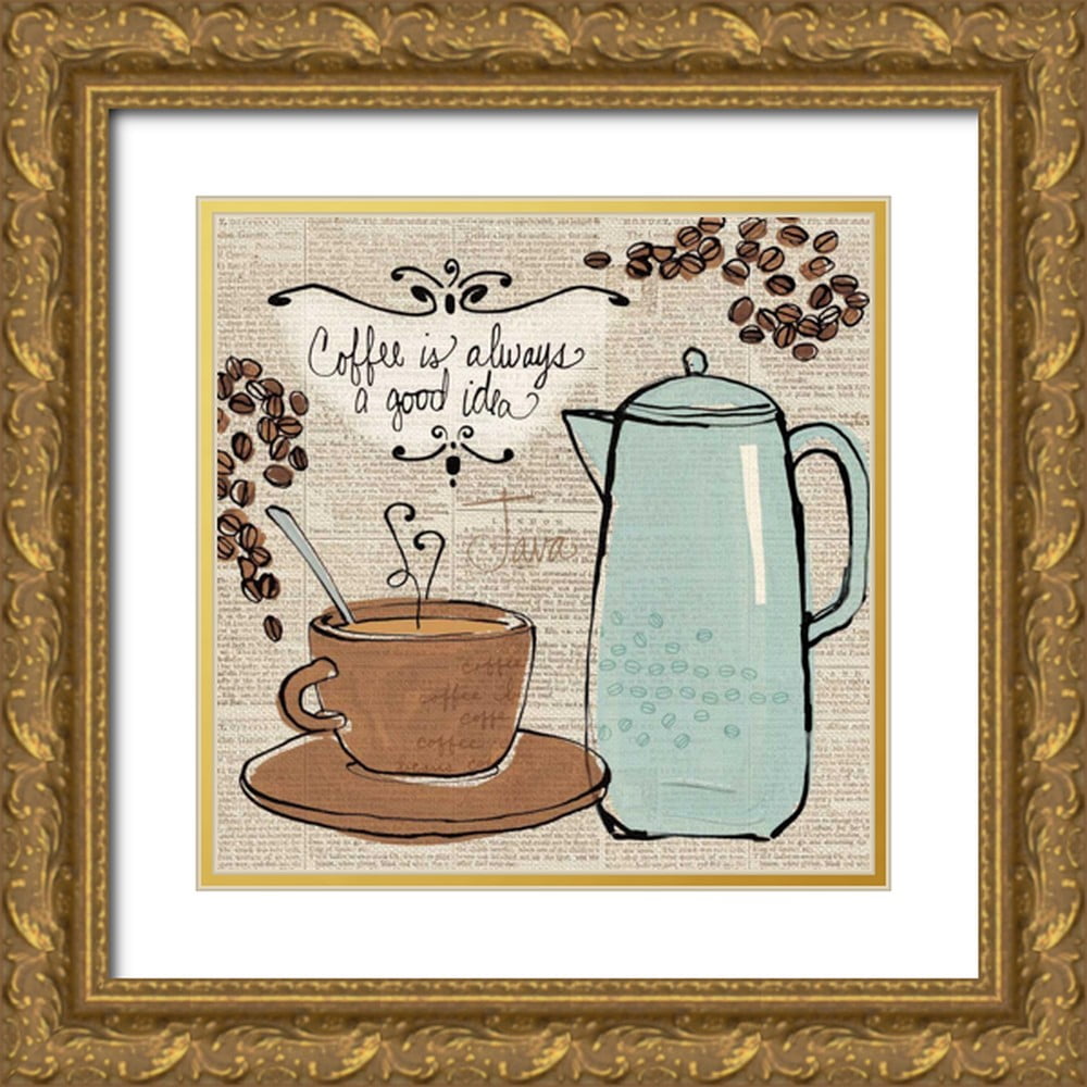 Tavoletti, Anne 20x20 Gold Ornate Wood Framed with Double Matting ...