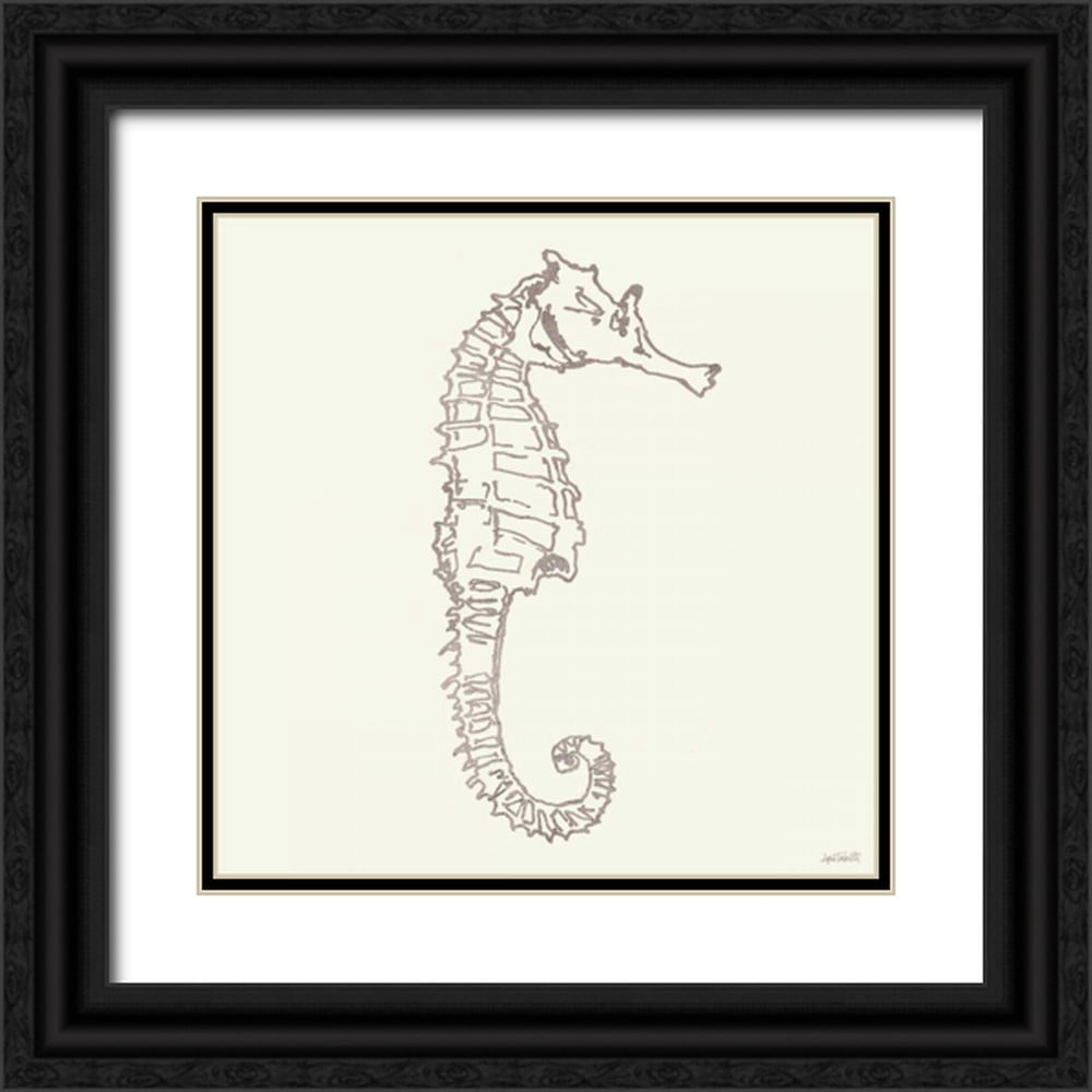 Tavoletti, Anne 26x26 Black Ornate Wood Framed with Double Matting ...