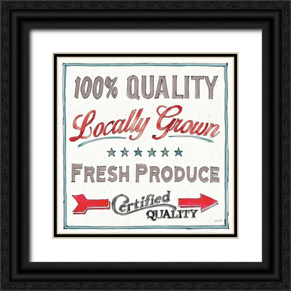 Tavoletti, Anne 26x26 Black Ornate Wood Framed with Double Matting ...