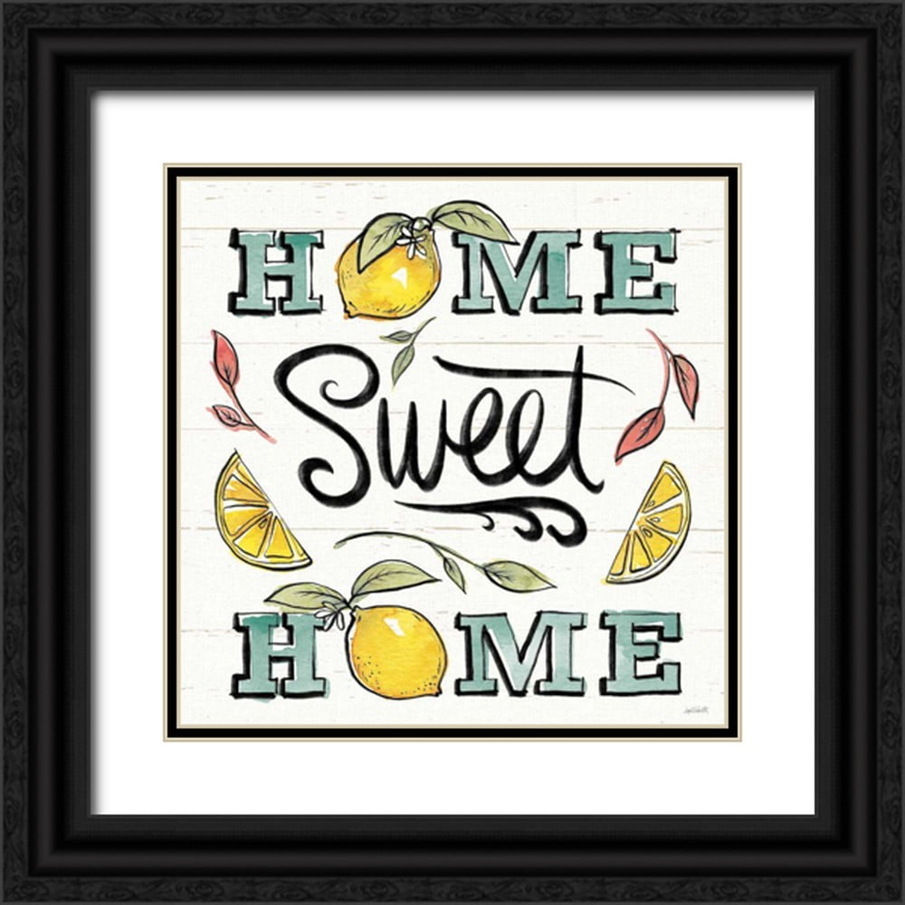 Tavoletti, Anne 26x26 Black Ornate Wood Framed with Double Matting ...