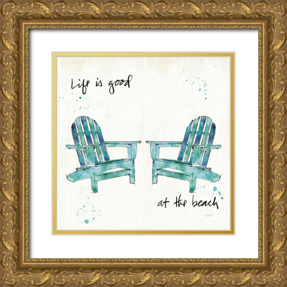 Tavoletti, Anne 26x26 Gold Ornate Wood Framed with Double Matting ...