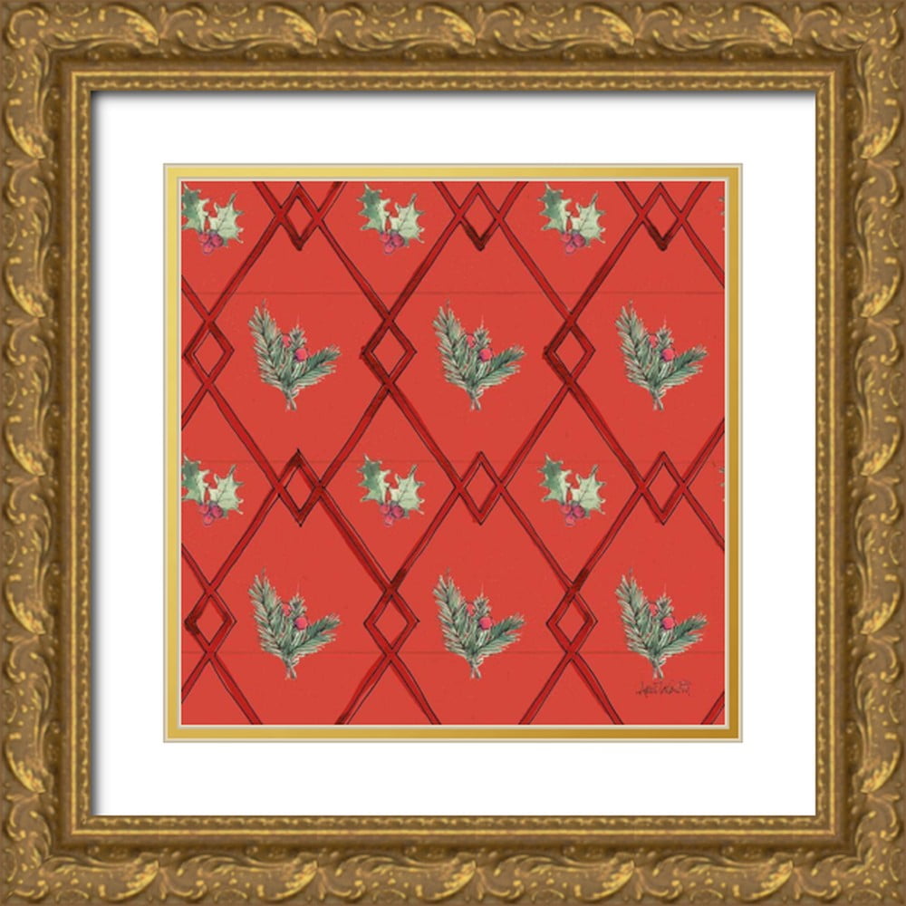 Tavoletti Anne 26x26 Gold Ornate Wood Framed With Double Matting