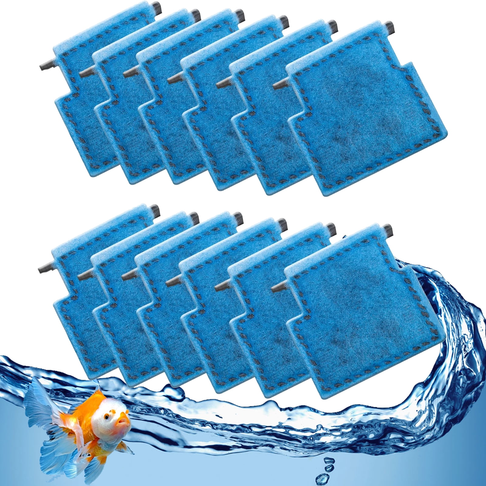 Tawatiler Aquatic Refill, 12 Pack EZ-Change #1 Fish Tank Filter ...