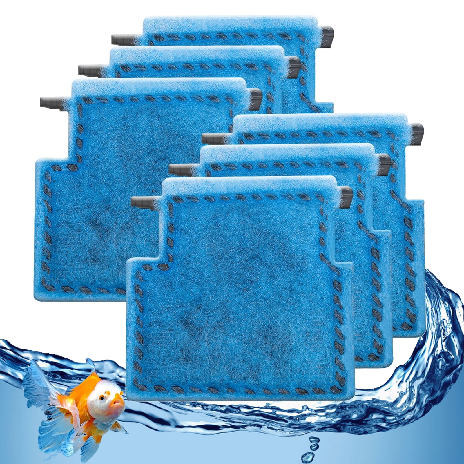 Tawatiler EZ-Change #1 Fish Tank Filter Cartridge, 6 Pack for Aqua-Tech ...