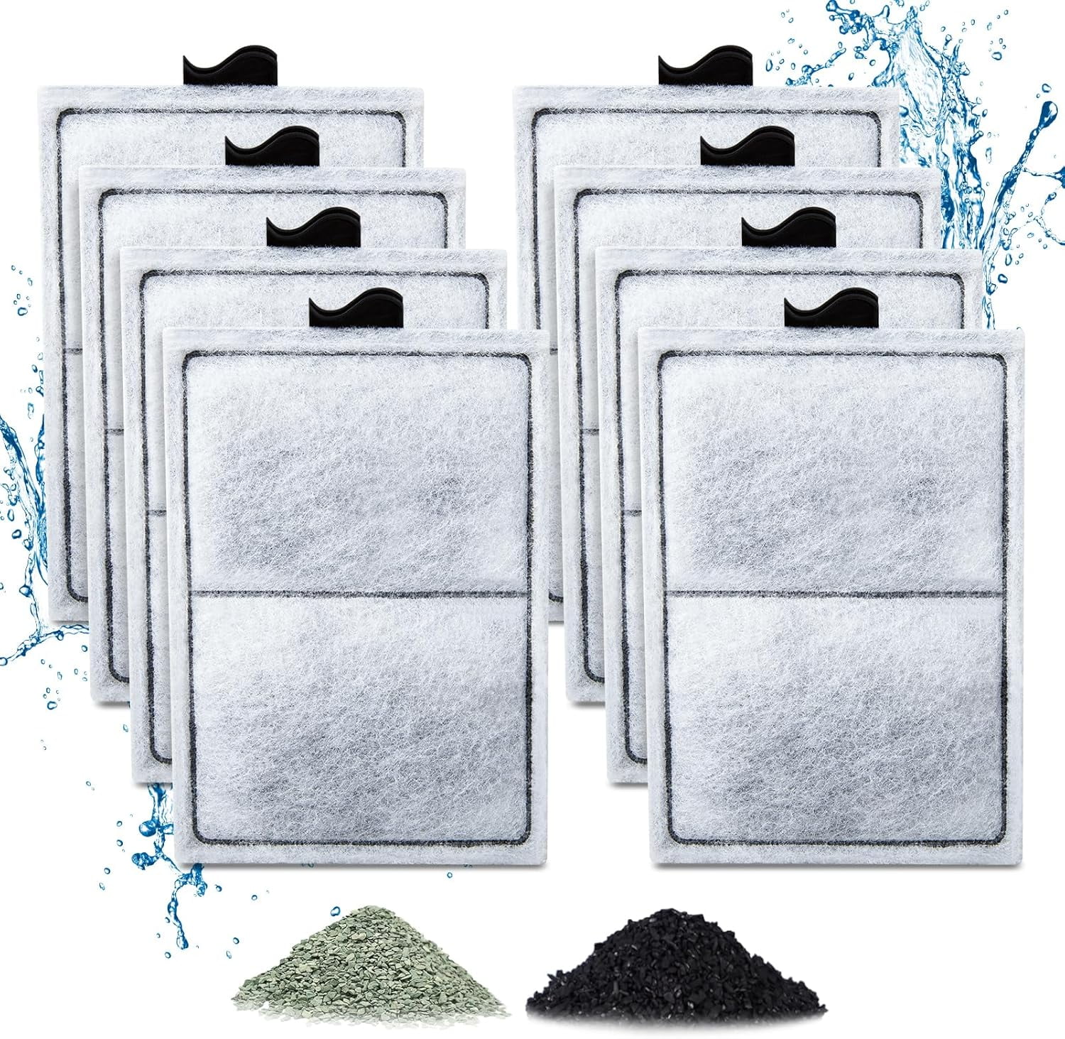 "Tawatiler 8 Pack PF-L Aquarium Filter Cartridges, Fits Top Fin PF20 ...