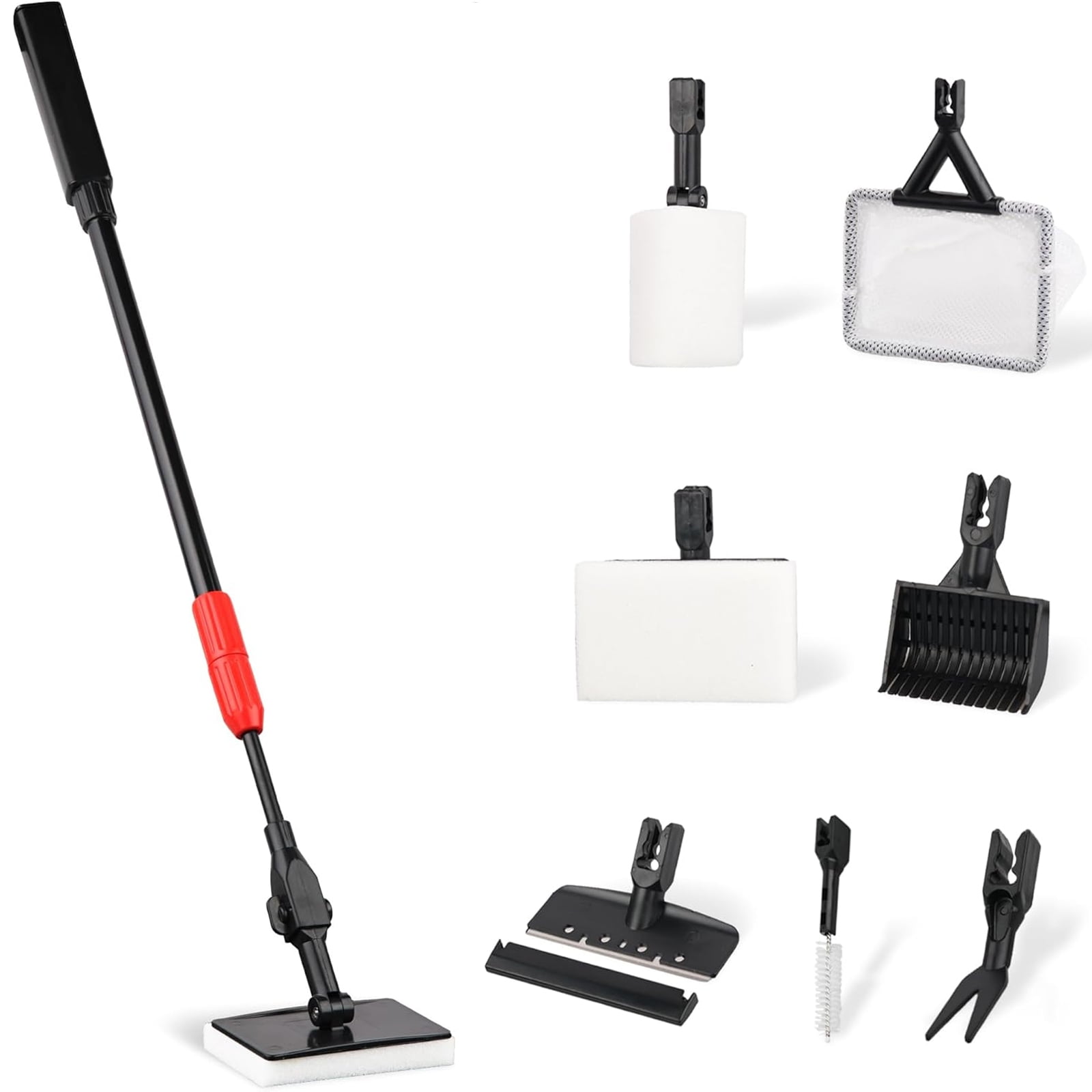 Tawatiler Aquarium Cleaning Tools 7 in 1, Fish Tank Cleaning Kit with ...