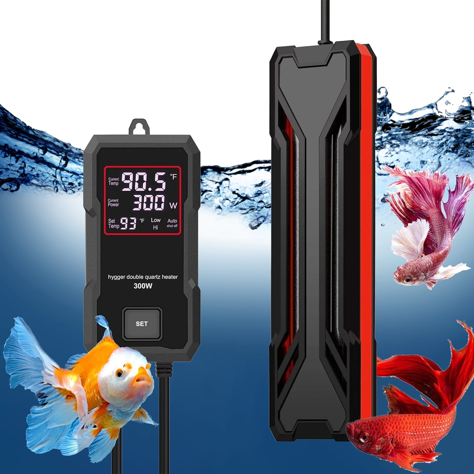 Tawatiler Aquarium Heater 300W, Submersible Fish Tank Heater with ...