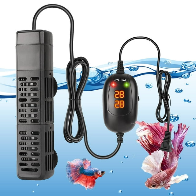 Tawatiler 50W Submersible Fish Tank Heater, Auto Power-Off, Over ...