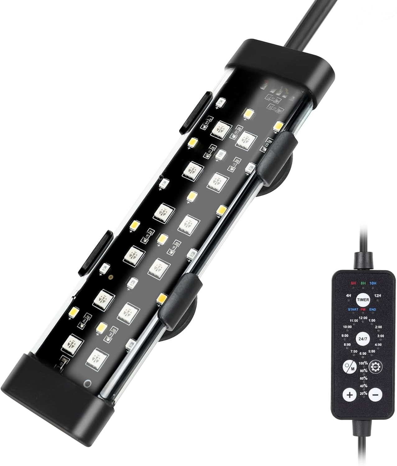 Tawatiler Submersible LED Aquarium Light 24W, 24/7 Mode 27 in Fish Tank ...