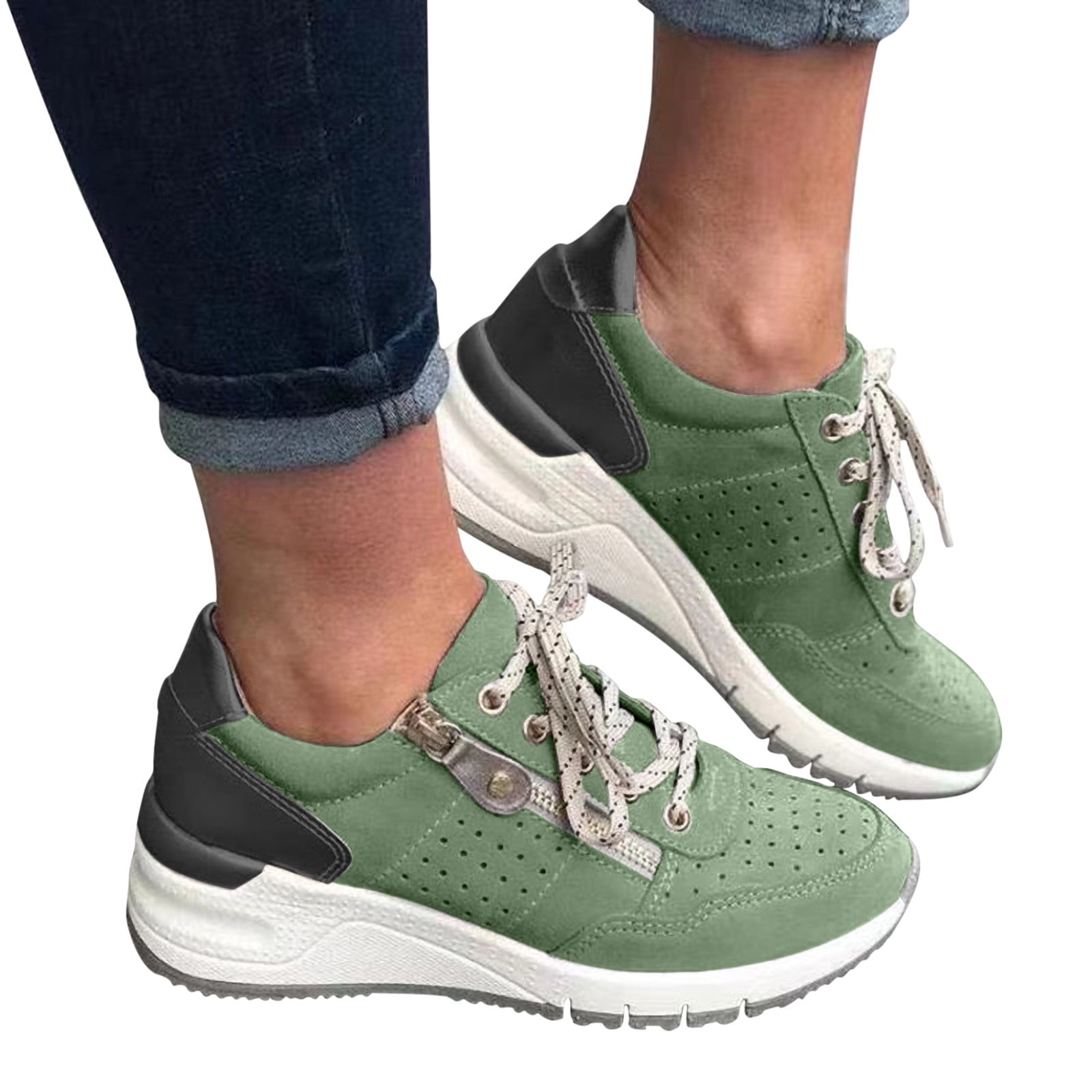 Tawop Athletic Shoes Women Plus Size Sneakers Orthopedic Casual Sports ...