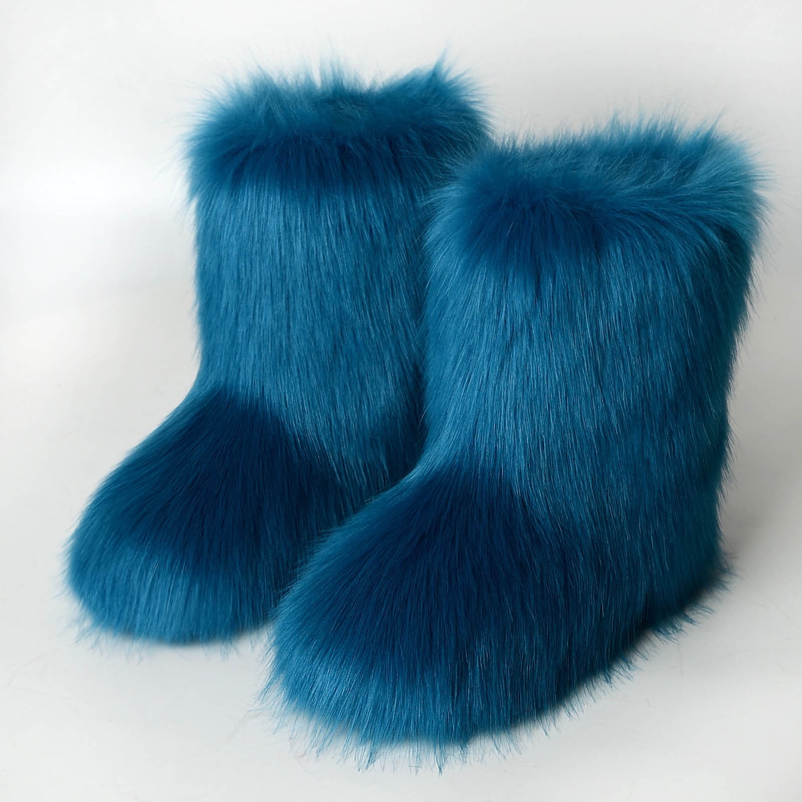 Tawop Boots For Women, Fashion Color Imitation Animal Boots Plus Boots ...
