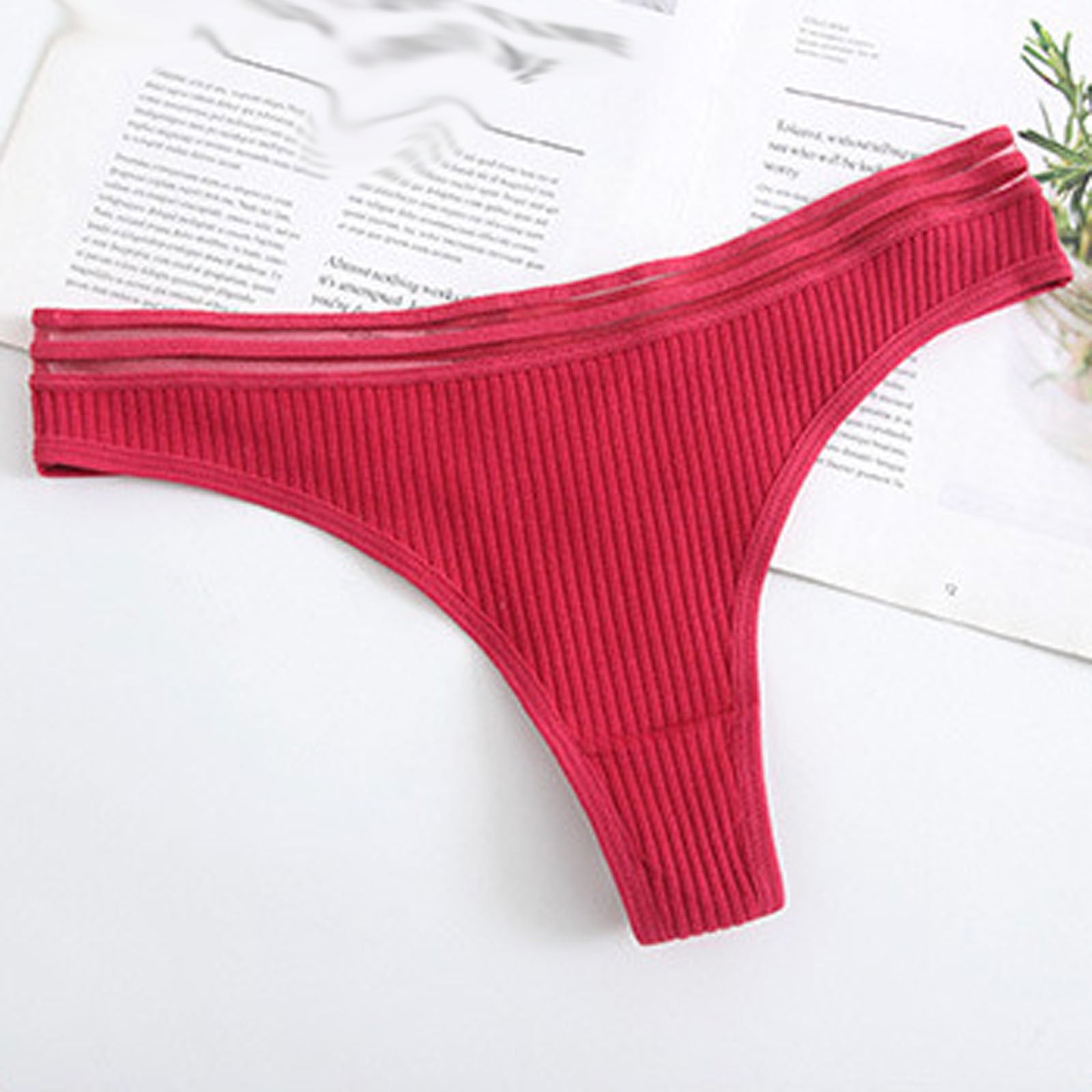 Tawop Cotton Thong Underwear For Women Sexy Lace Silk G String