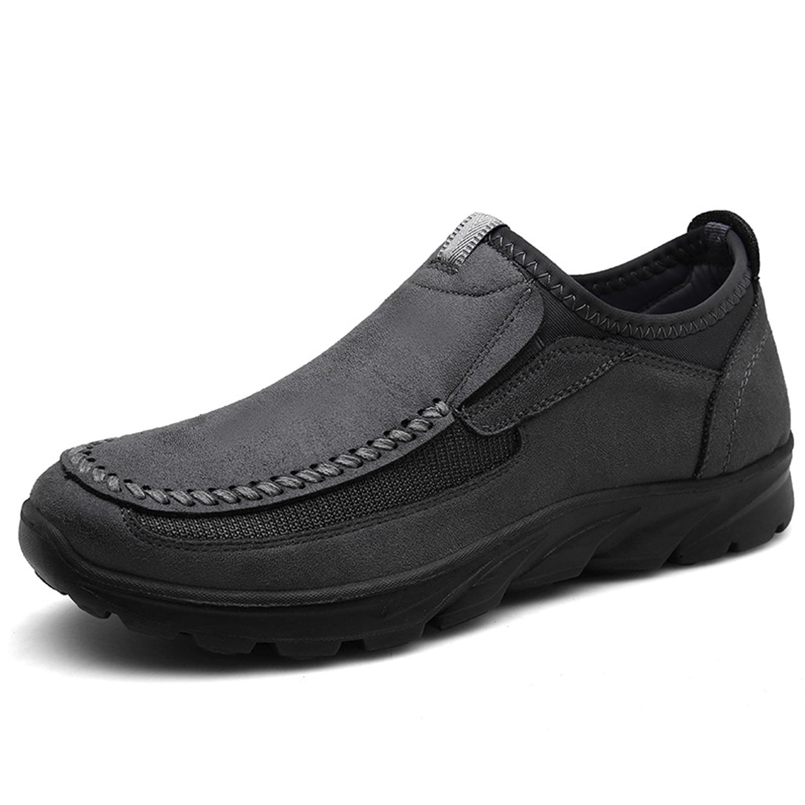 Tawop Dress Shoes for Men Old Man Loafer Slip On Outdoor Everyday Mens ...
