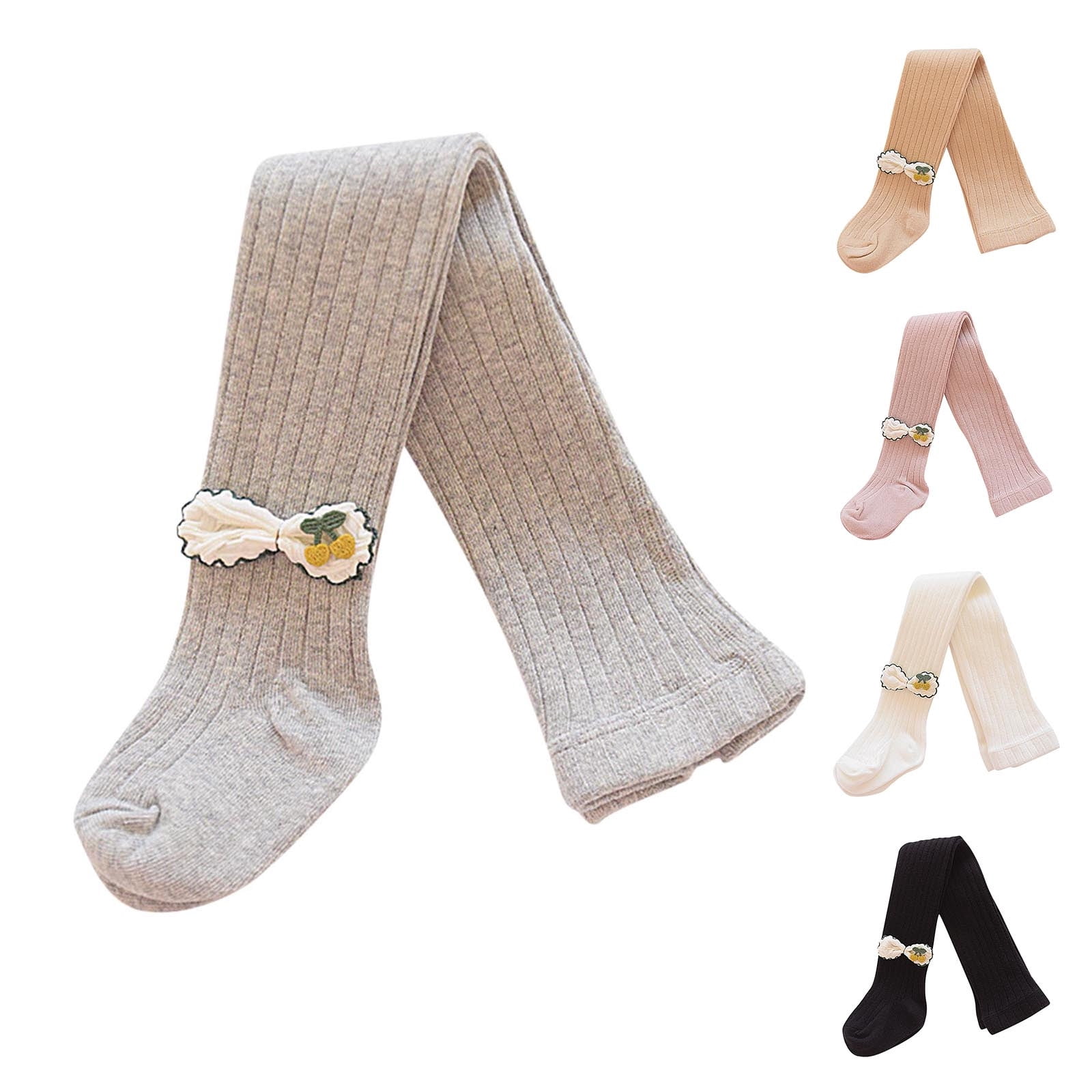 Tawop Girls' Winter Fleece Lined Tights, Girls' Thick Microfiber Tights ...