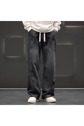 mens stone washed jeans