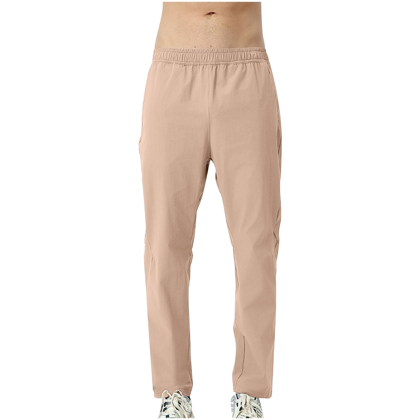 Tawop Mens Outdoor Pants ,Men Pant Solid Color Casual Elastic Waist ...