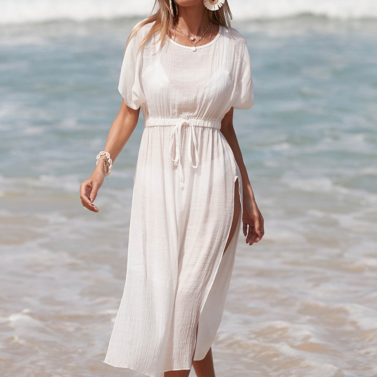 Tawop Swimsuit for Women Cover Up Bikini Dress Loose Beach Clearance ...