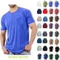 Tawop Mens Shirts, Shirts for Men Short Sleeve Crew Neck Cotton Pockets ...