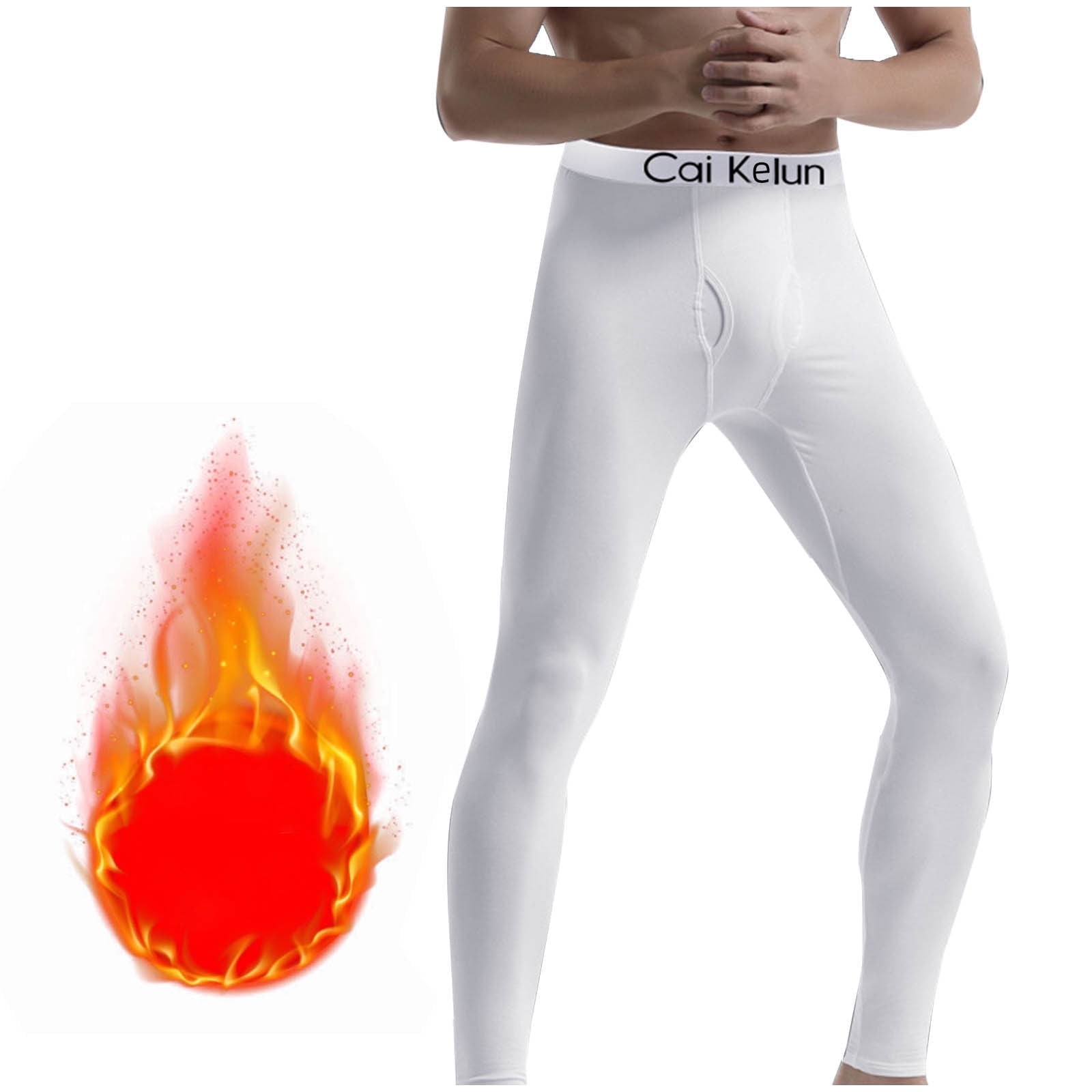 Tawop Thermal Underwear for Men Fleece Lined Long Johns for Men Warm ...